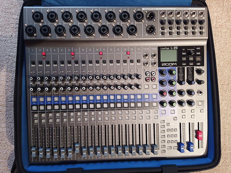Zoom L-20 Live Trak Digital Mixer - As New with custom flight | Reverb