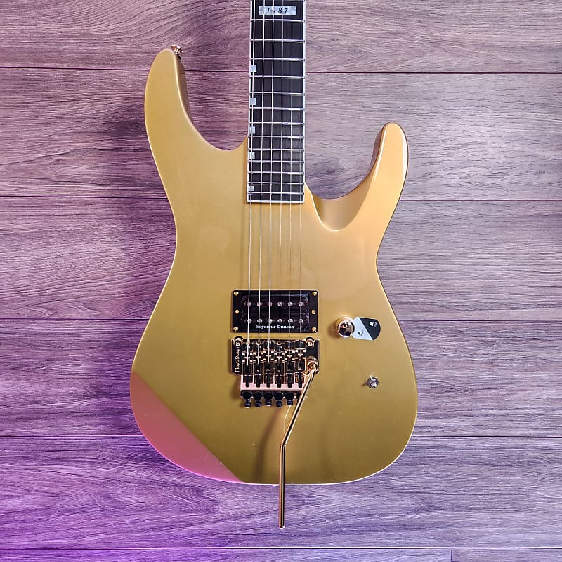 ESP LTD M-1 CTM Custom '87 - Metallic Gold | Reverb Canada