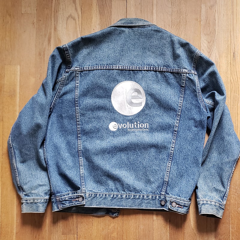 Sennheiser Evolution microphone denim jacket 1998 - Faded | Reverb