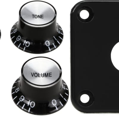 Gibson Accessories Top Hat Knobs with Inserts 4-pack - Black | Reverb