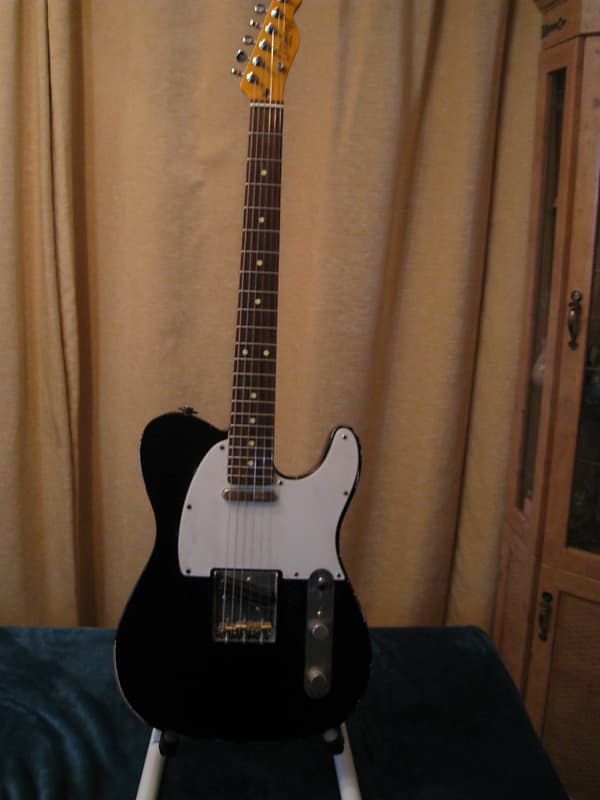 Jamie Davey Distressed black Telecaster 2010s - Black | Reverb UK