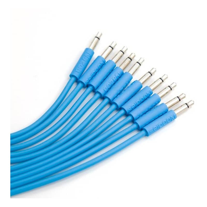 Nazca Noodles Eurorack Patch Cables (100cm - Blue - 5 | Reverb UK
