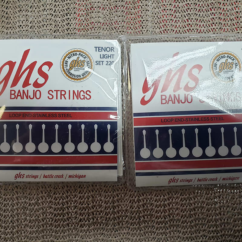 GHS Tenor banjo strings light set 220 --- 2 pak -- 2020 | Reverb