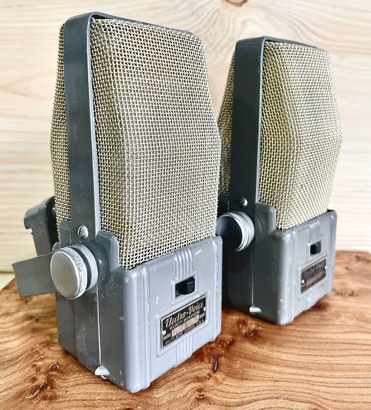 1950's Electro-Voice V-2A Ribbon Velocity Microphones - Pair | Reverb
