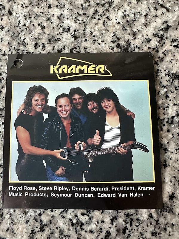 Kramer Ripley Hang Tag 1984 - Eddie Van Halen Floyd Rose | Reverb