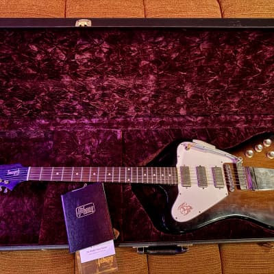 Gibson Custom Shop 1 of 1 Non Reverse FireBird Gold Sparkle | Reverb