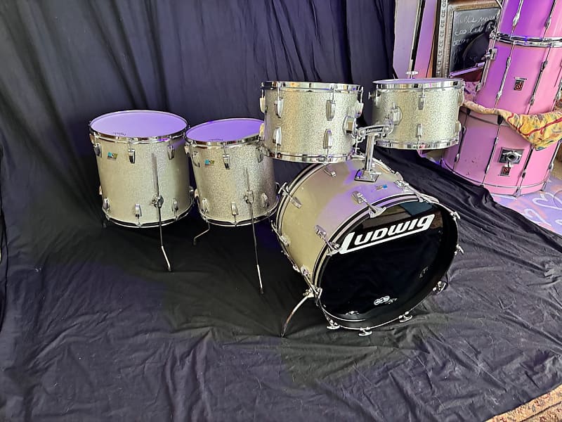 Ludwig Silver Sparkle Late 60's Early 70's - Beautiful Kit | Reverb