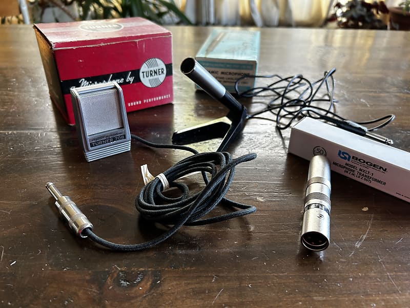 Lot of TWO vintage mics, in box, with matching transformer | Reverb