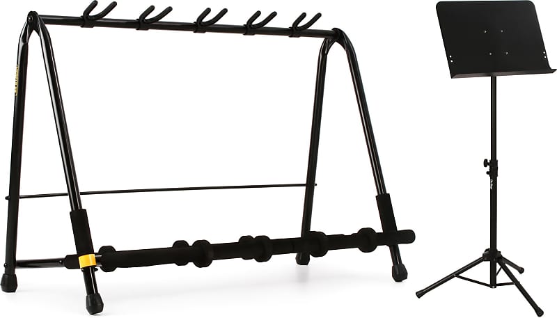 Hercules Stands GS525B Multi-guitar Rack for up to 5 Guitars | Reverb