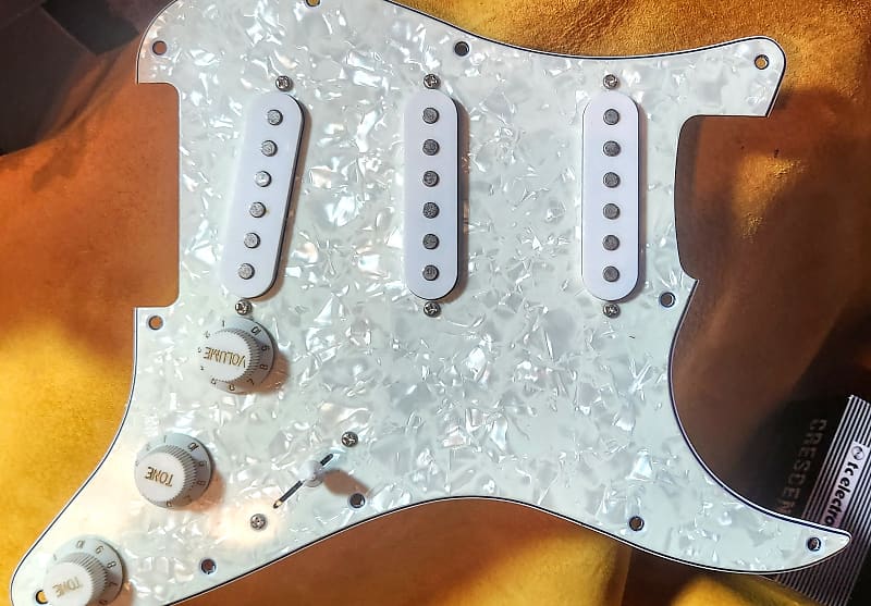 Fender Squire Stratocaster loaded SSS pickguard// 2000's - | Reverb