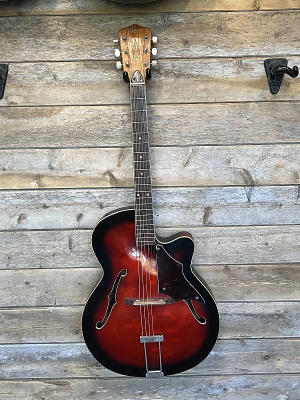 Framus 5154 Archtop 1960’s Red sunburst | Reverb
