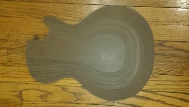 guitar building templates Les Paul Guitar archtop carving | Reverb