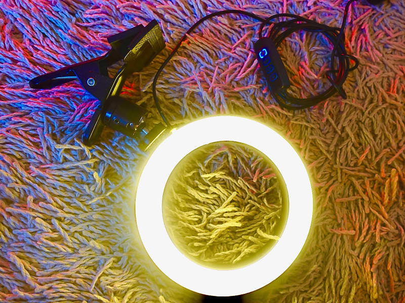USB LED Ring Light with Clip (3 colour modes) | Reverb
