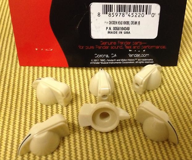 Fender Vintage Style Chicken Head Knobs For Amps & Guitars | Reverb