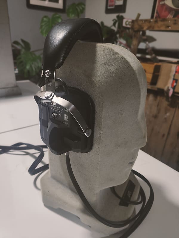 JVC Binaural Headphone-mic HM-200E Plus JVC Dummy Head 1978 | Reverb