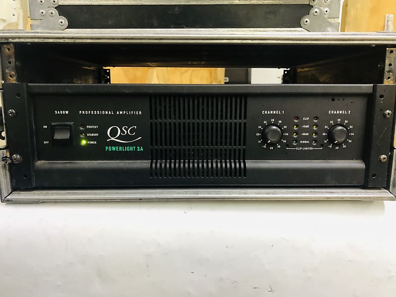 QSC Audio Products PL3.4 Stereo Amplifier - In Road Case | Reverb