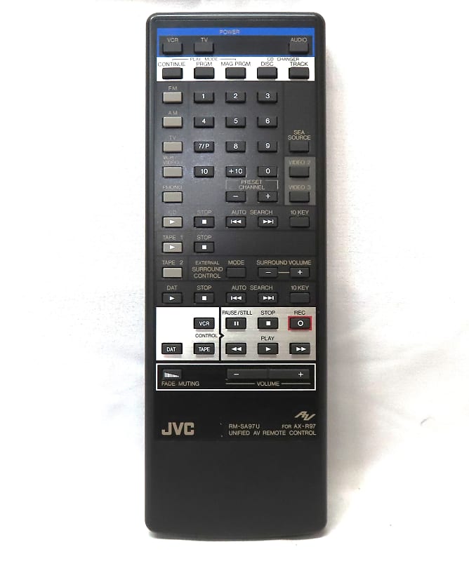Original OEM JVC RM-SA97U Remote Control For AX-R97 | Reverb