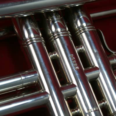 Benge Los Angeles 3x model MLBore Bb trumpet 1977 - Silver | Reverb