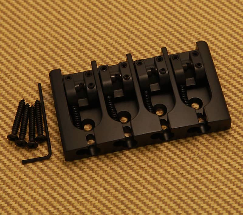 5A400BB-750 Hipshot "A" Series 4 String Bass Bridge Black | Reverb