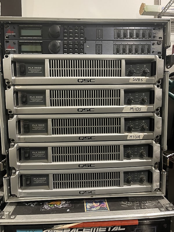 QSC 3602 and 1802 2000s with driverack - Silver | Reverb