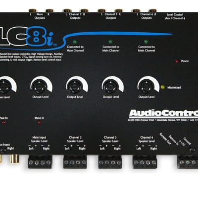 Audiocontrol LC8i Black 8-Channel Line Output Converter Aux | Reverb