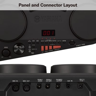 Yamaha DD75AD Portable Digital Drums Package with 2 Pedals, | Reverb