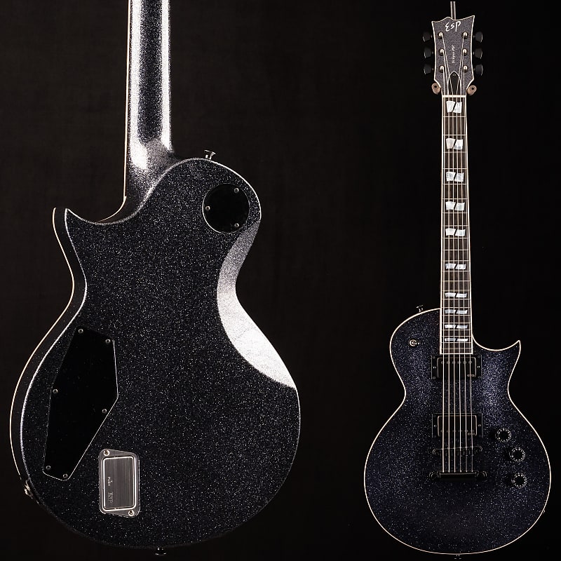 ESP USA Custom Eclipse Singlecut BH EMG Black Night Sparkle | Reverb