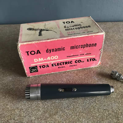 Vintage Toa DM-400 dynamic microphone, Japan 1965 | Reverb