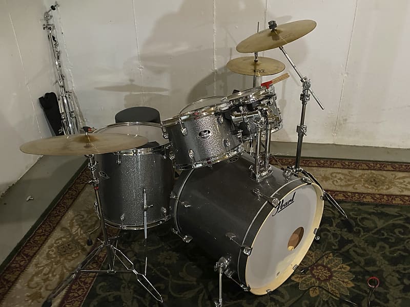 Pearl Export 2016 - Silver Sparkle FULL KIT!! | Reverb