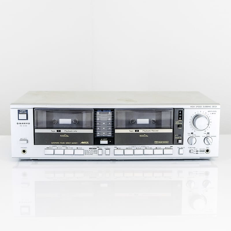 Sanyo RD-W310 High Speed Dubbing Deck 80's - Silver | Reverb