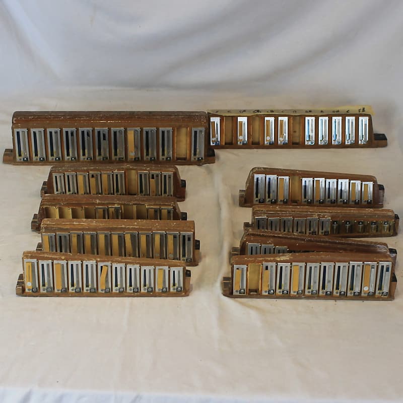 Lot of Catraro Treble & Bass Reed Blocks For Piano Accordion | Reverb