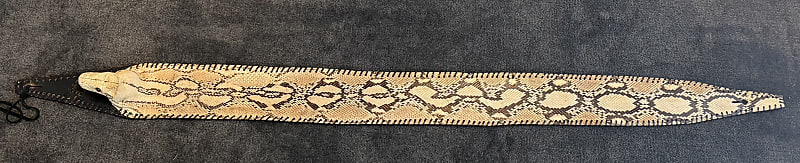 Genuine 3 3/4" Python Guitar Strap | Reverb