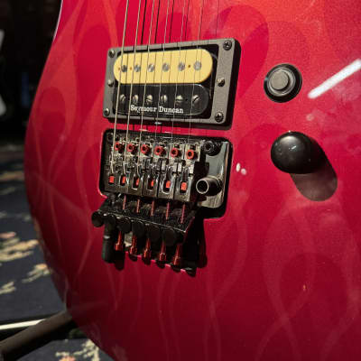 RARE 1997 Jackson DK2M Dinky 1H Red Ghost Flames Limited | Reverb