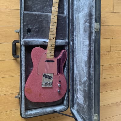 Custom Fender Telecaster Partscaster Sparkle Pink | Reverb