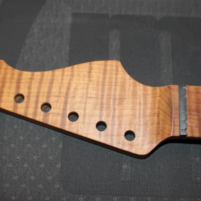 Warmoth 7/8 Warhead Guitar Neck 2021 - Roasted Flame Maple | Reverb