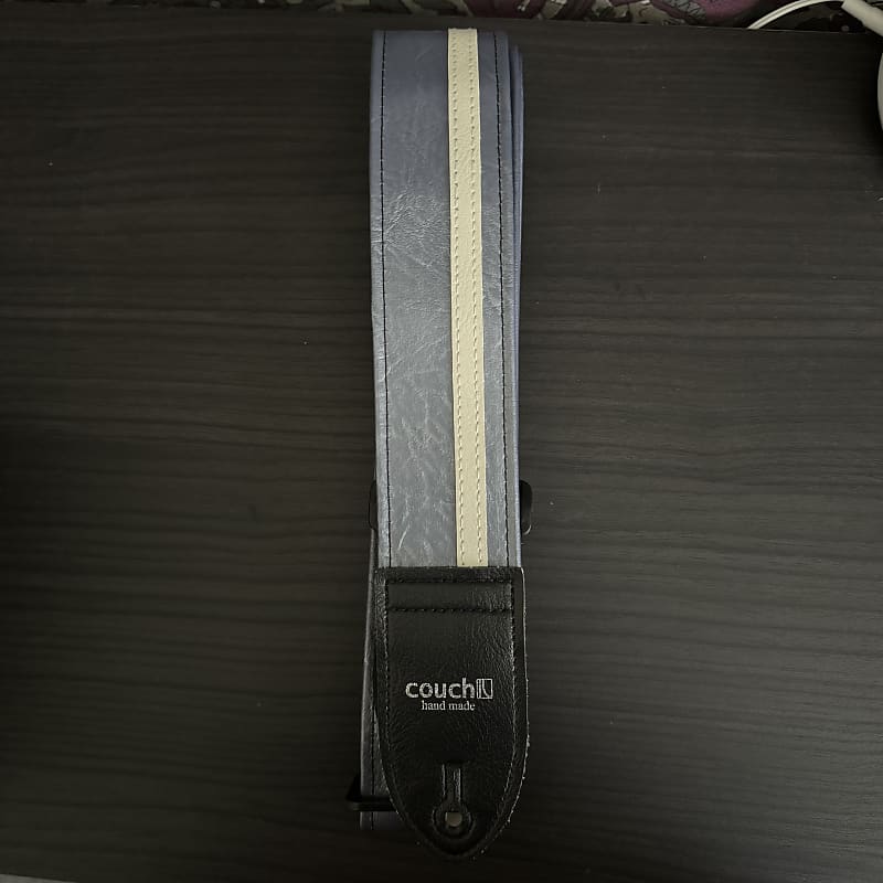 Couch Pelham Blue With White Racer X Guitar Strap | Reverb