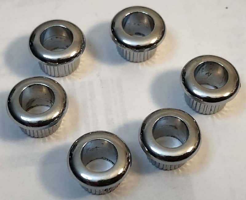 Tuner Ferrules Set Chrome Bushings - 11mm Outside, 6mm | Reverb