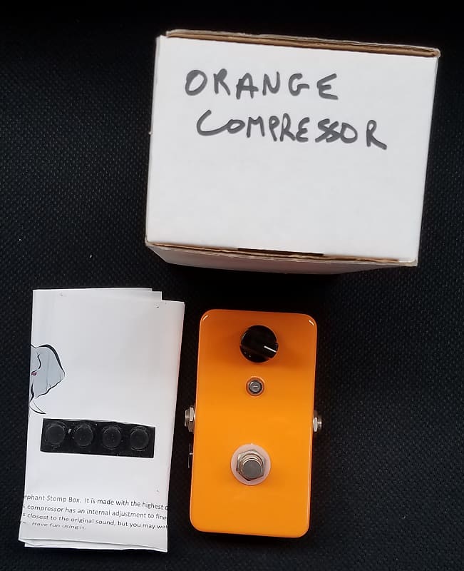 Elephant Stomp Box Orange Compressor Oran | Reverb