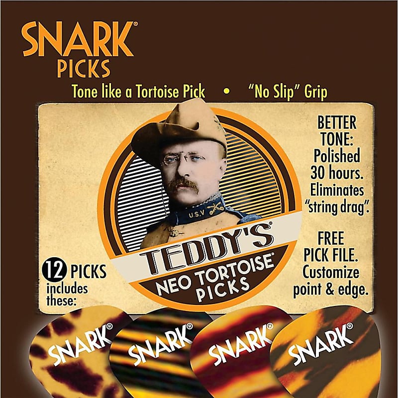 Snark Teddy's Neo Tortoise Guitar Picks .76 mm 12 Pack | Reverb