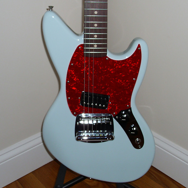 Warmoth Jag-Stang 2015- Custom Guitar - Sonic Blue w/ Fender | Reverb