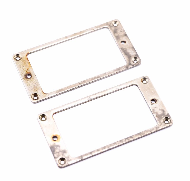 AGP ™ - Aged Chrome Flat Bottom Metal Humbucker Ring Set | Reverb