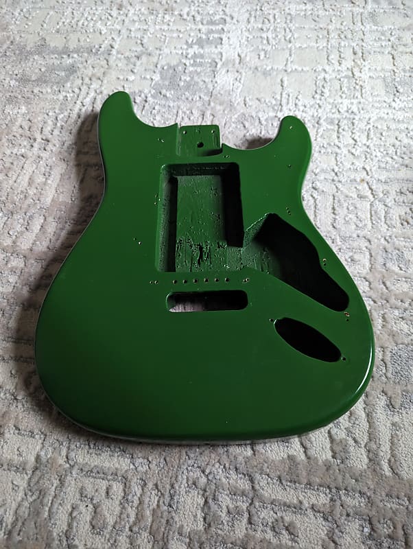 Green Strat Style Guitar Body | Reverb