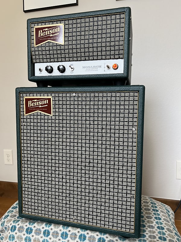 Benson Amps Monarch - amp head and cab. - Green Tolex with | Reverb