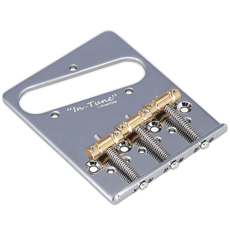 Gotoh BS-TC2 Brass In-Tune Saddle Dual Load Bridge for Fender | Reverb