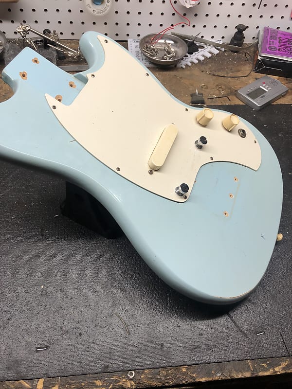 1965? Kalamazoo KG-1 Body Las Vegas Blue Gibson Melody Maker | Reverb