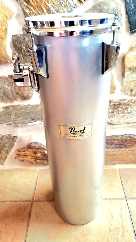 Vintage 1987 Customized Pearl Rocket Tom 6x21 Natural | Reverb