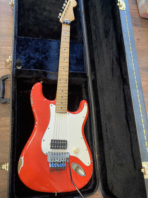 Partscaster Strat Fiesta red | Reverb