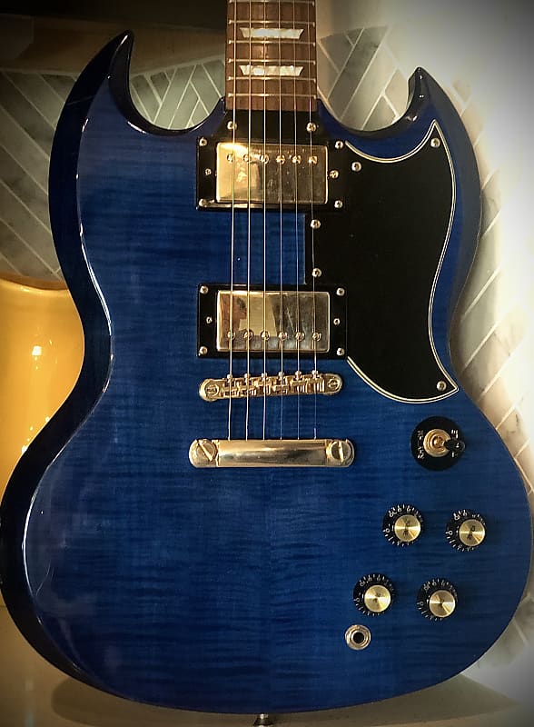 Epiphone SG - 2007 - Deep Blue Flame | Reverb