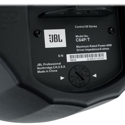 (4) JBL Control 64P/T 4" 30w Commercial 70v Black Pendant | Reverb
