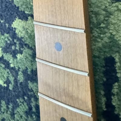 Warmoth Stratocaster Neck - One-piece Roasted Flame Maple | Reverb